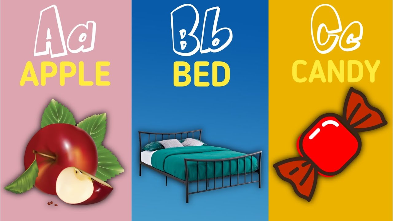 English Alphabet | ABCD | Learn abcd | Alphabet Vocabulary ...