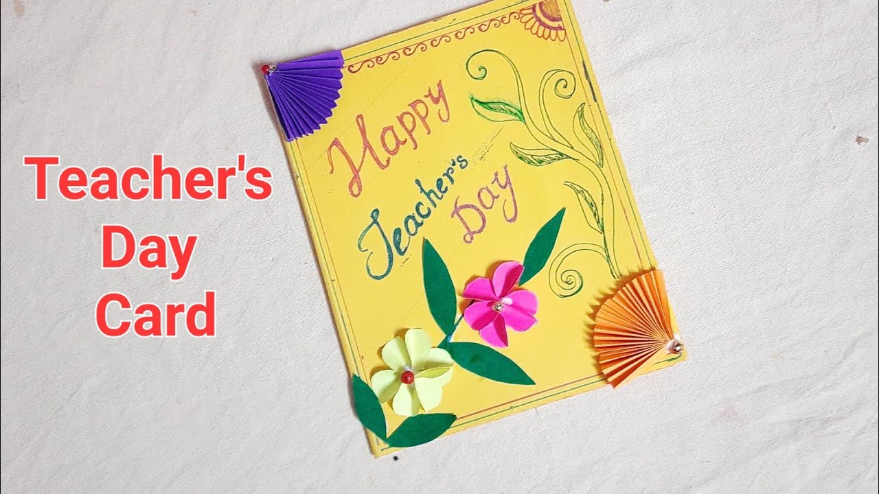 Teacher's Day Card | Teacher's Day Card Ideas - YouTube