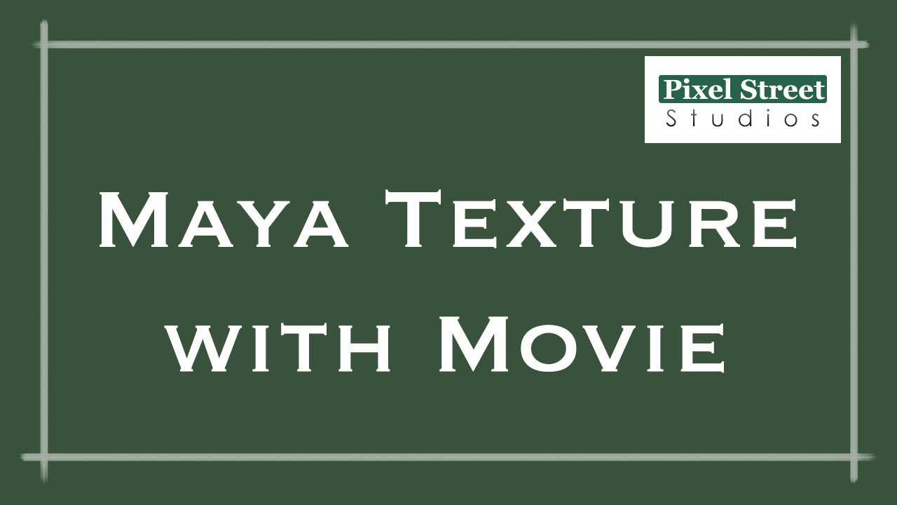 Texture with Movie (Maya 2012 Tutorial) - YouTube