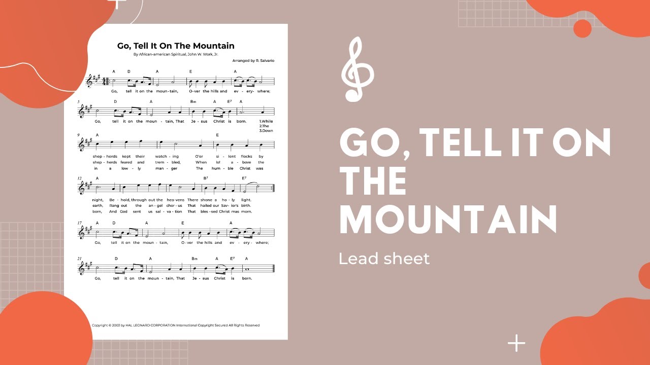 Go, Tell It On The Mountain Sheet Music - YouTube