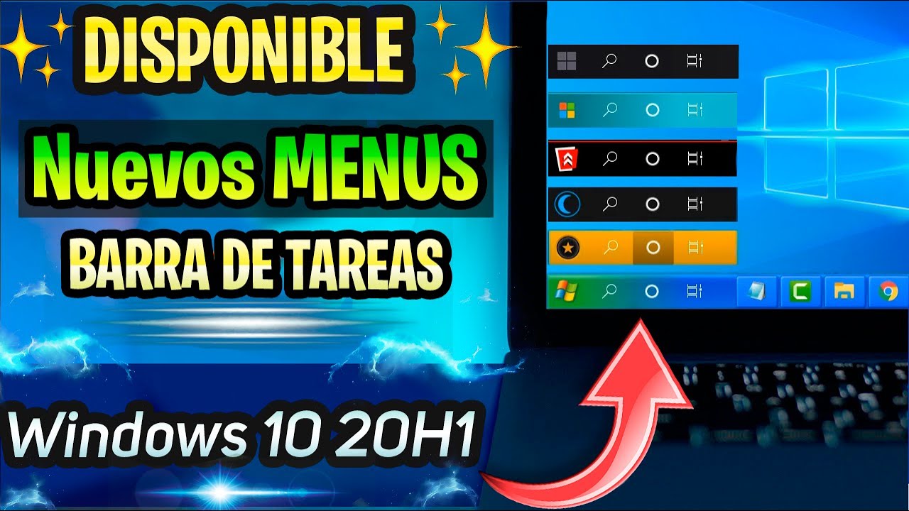 ⚡Activar las NUEVAS BARRAS en WINDOWS 10 / NUEVOS MENU de INICIO! - YouTube