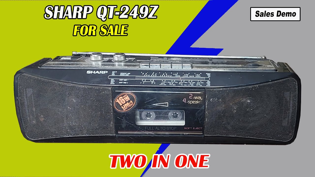 Sharp QT-249Z Taperecorder for sale | Sharp Taperecorder - YouTube