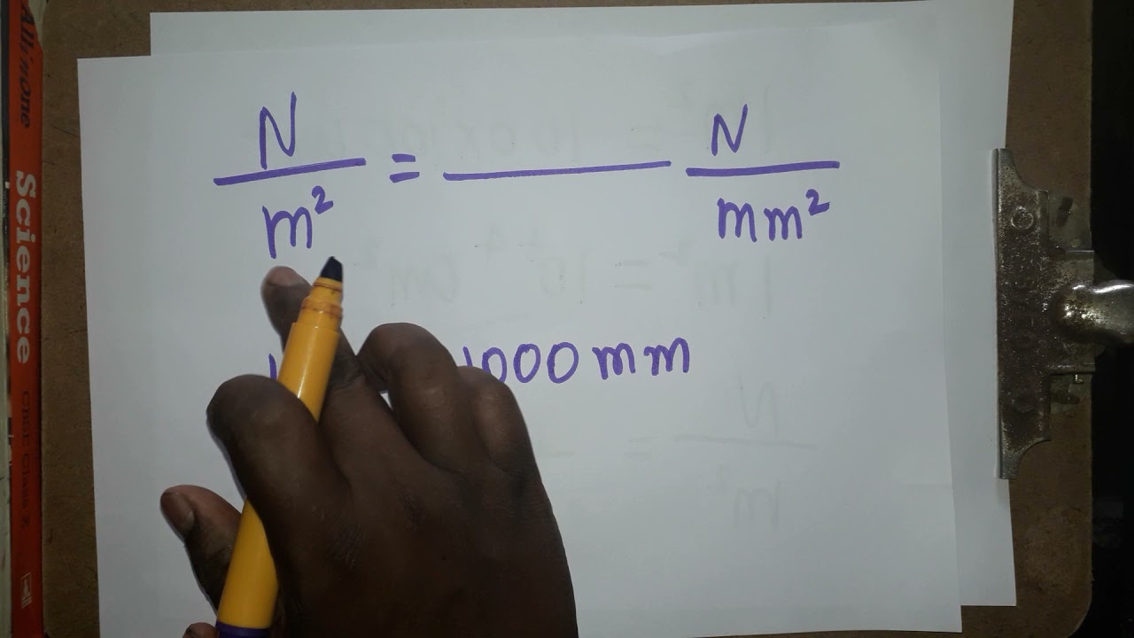 N m2 To N mm2 YouTube N m2 To N mm2 YouTube