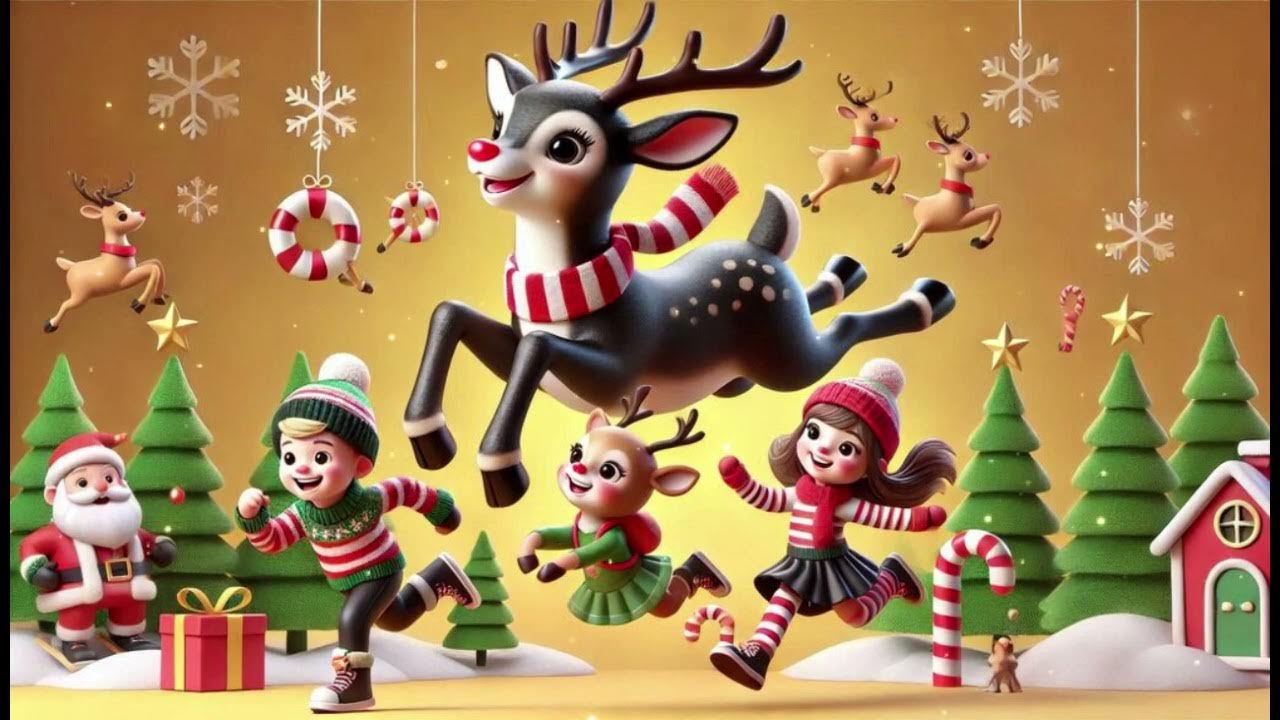 Jolly Jumping Reindeer Song 2 | A Merry Holiday Dance - YouTube