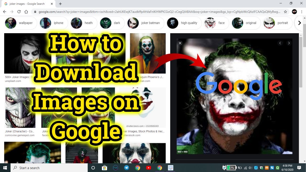 How to Download Images on Google From PC or Laptop - Easy - YouTube