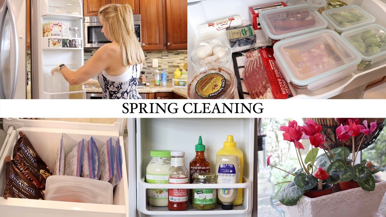 DEEP CLEAN FRIDGE & FREEZER | SPRING CLEANING MOTIVATION - YouTube