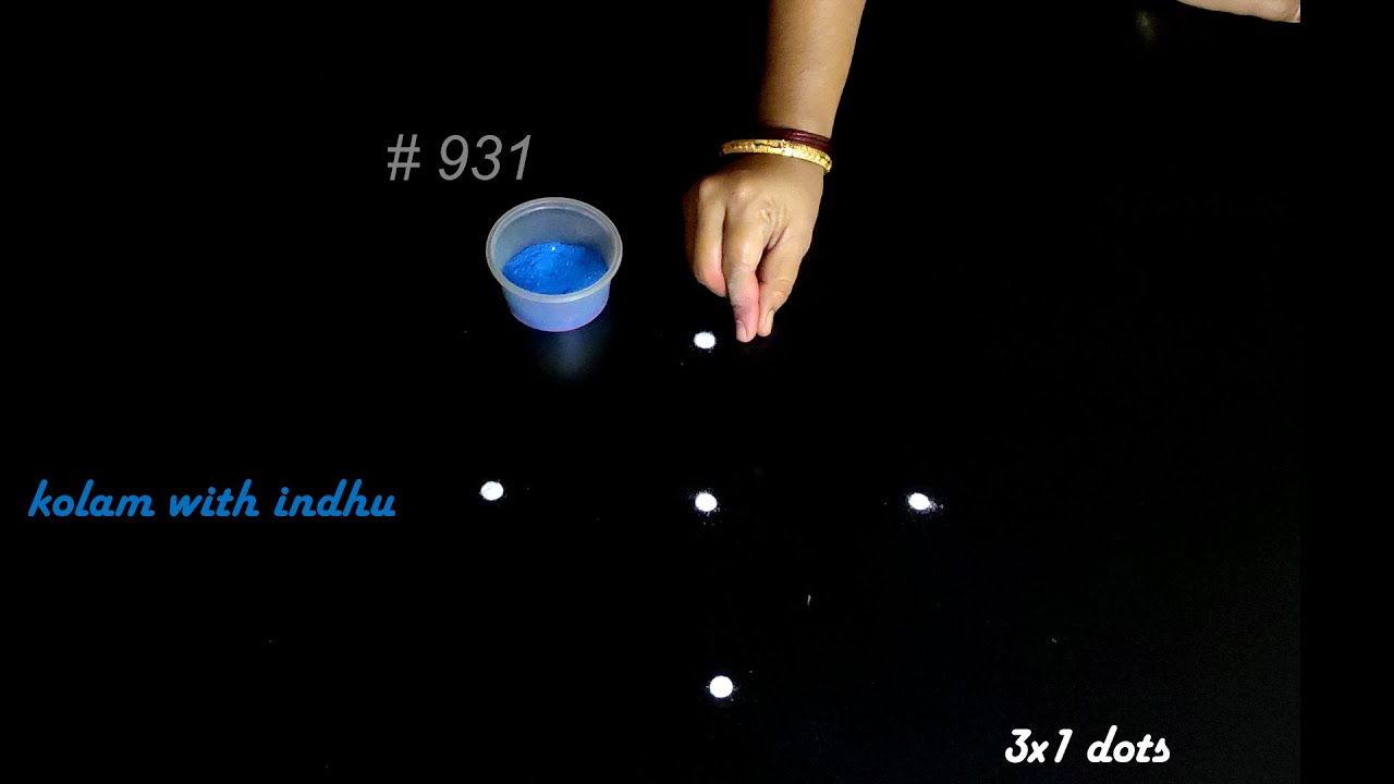 Creative Kolam Designs | 5x3 dots Easy Rangoli | Simple Muggulu ...