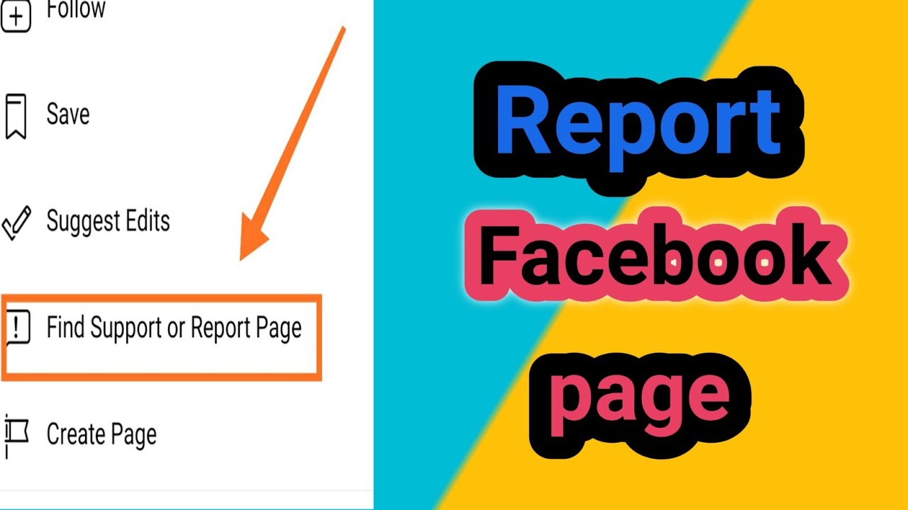 Report facebook page/ how to report facebook page account bangla ...