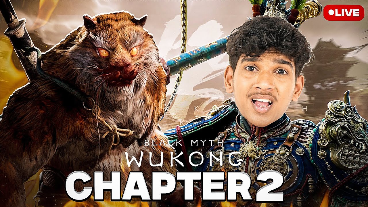 Black Myth Wukong🔥: Chapter 2 Final Boss Fight😱| Dhanush FF Live in ...