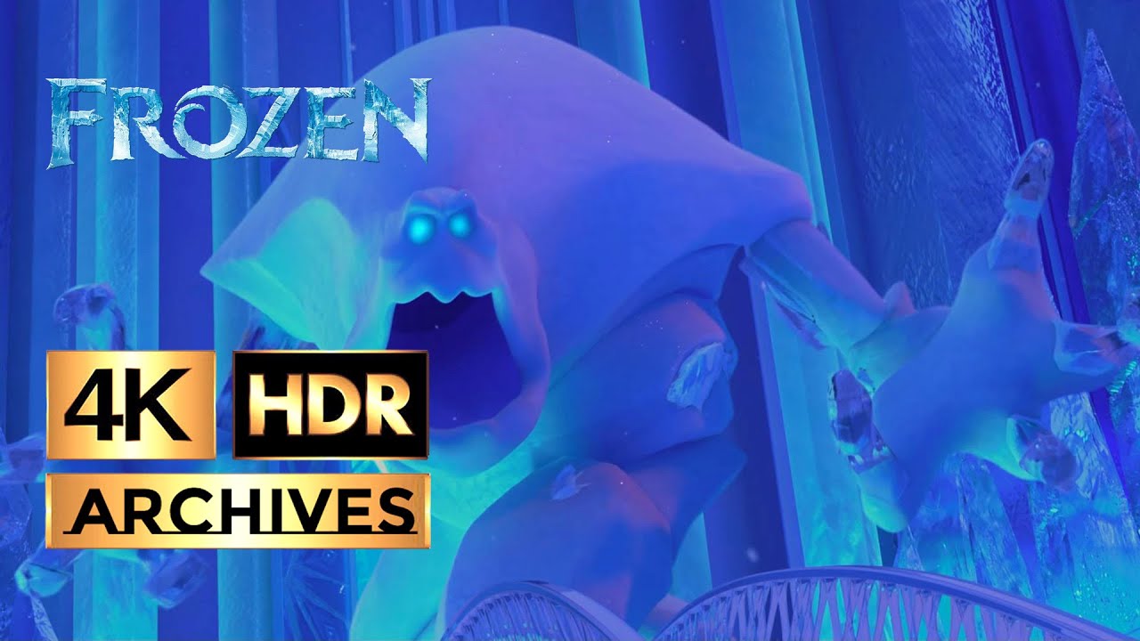 Frozen [ 4K - HDR ] - Elsa Creates Marshmallow, Chase Scene (2013 ...