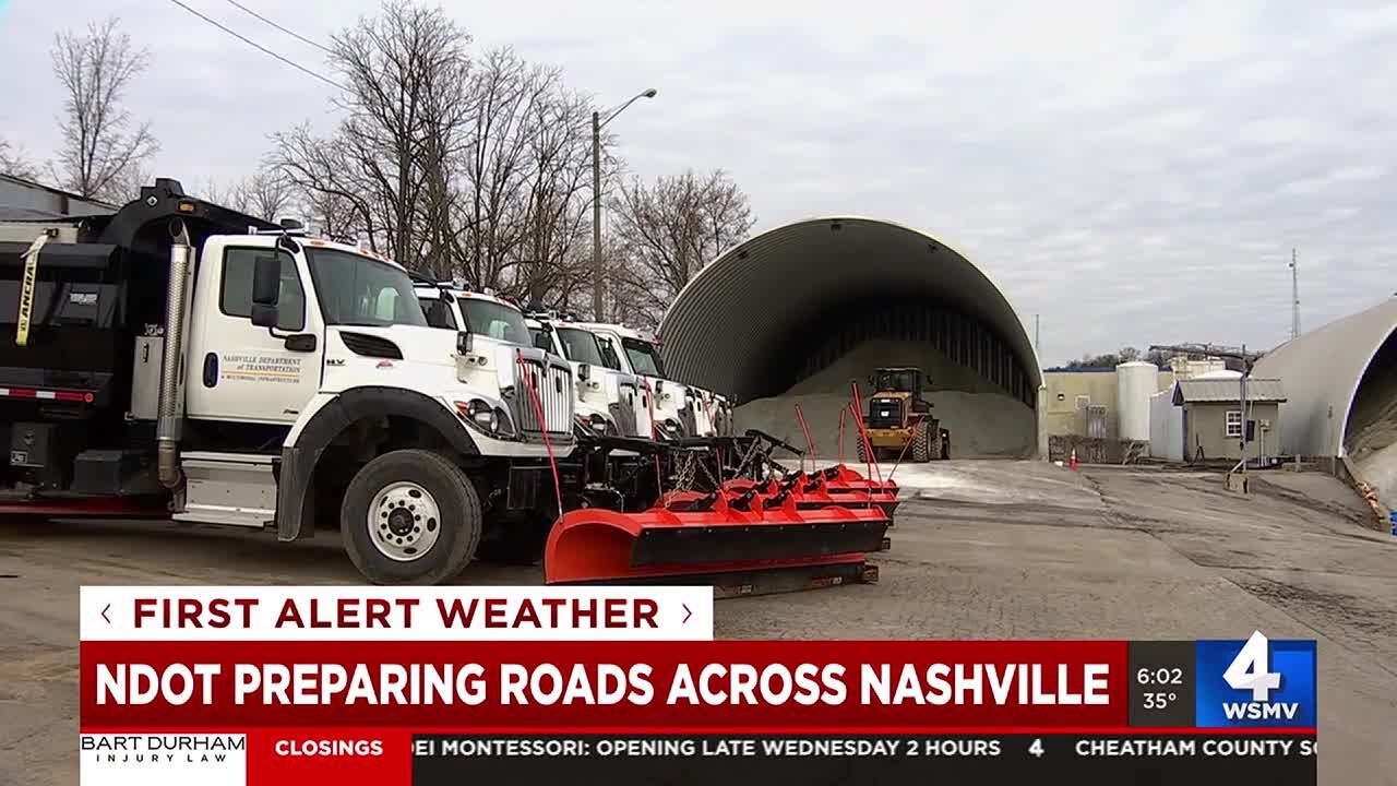 NDOT preparing roads across Nashville - YouTube