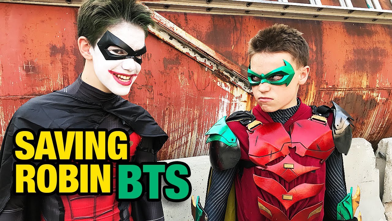 Ninja Kidz Saving Robin from the Joker - BTS - YouTube