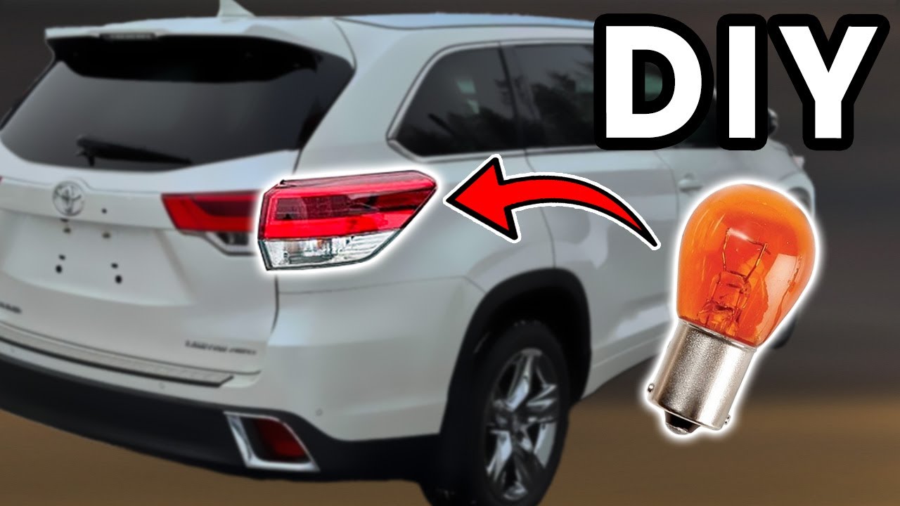 DIY 2014-2019 Toyota Highlander Tail Light Bulb Replacement | Replace Highlander Turn Signal ...