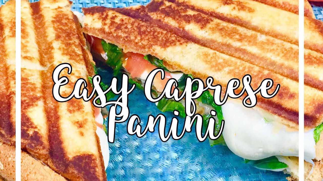 3-minutes Caprese Panini - YouTube