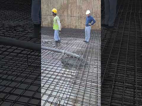 Concrete Pouring in Raft by RMC Pump 👌🏻 #shorts #viral