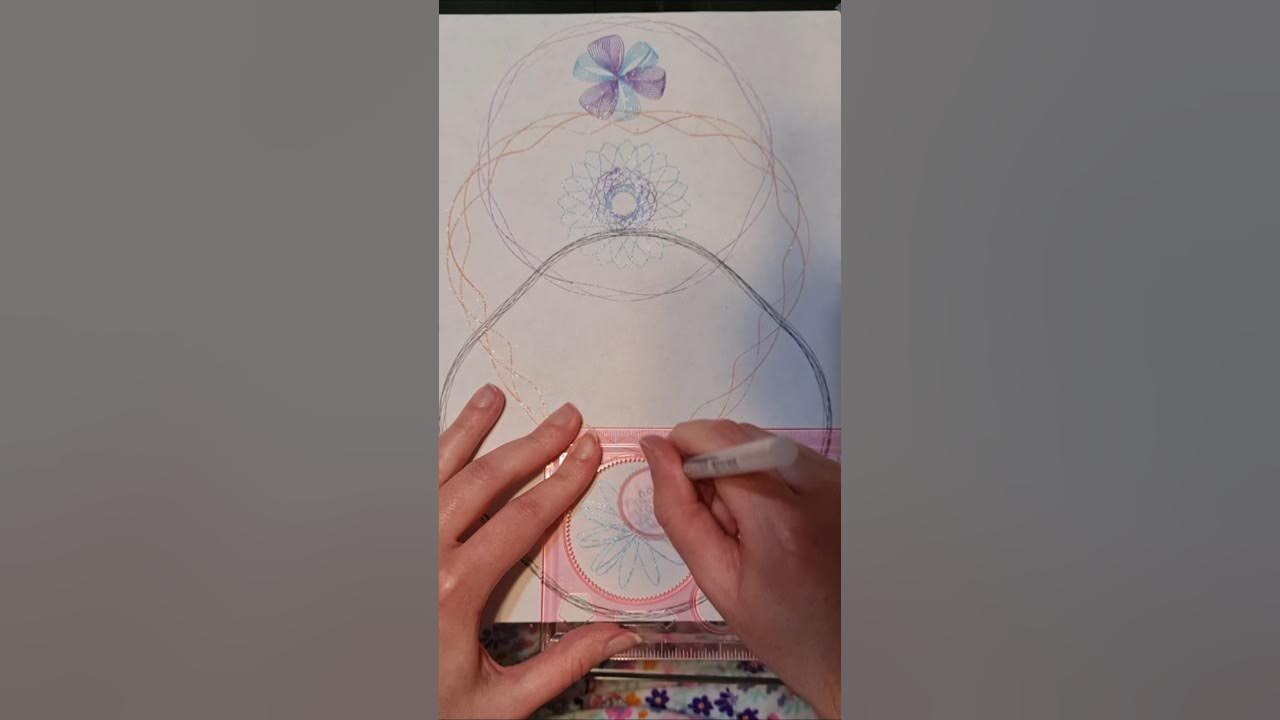 Spirograph art with relaxing music multi layers and spins gear #art #spirograph #colors - YouTube