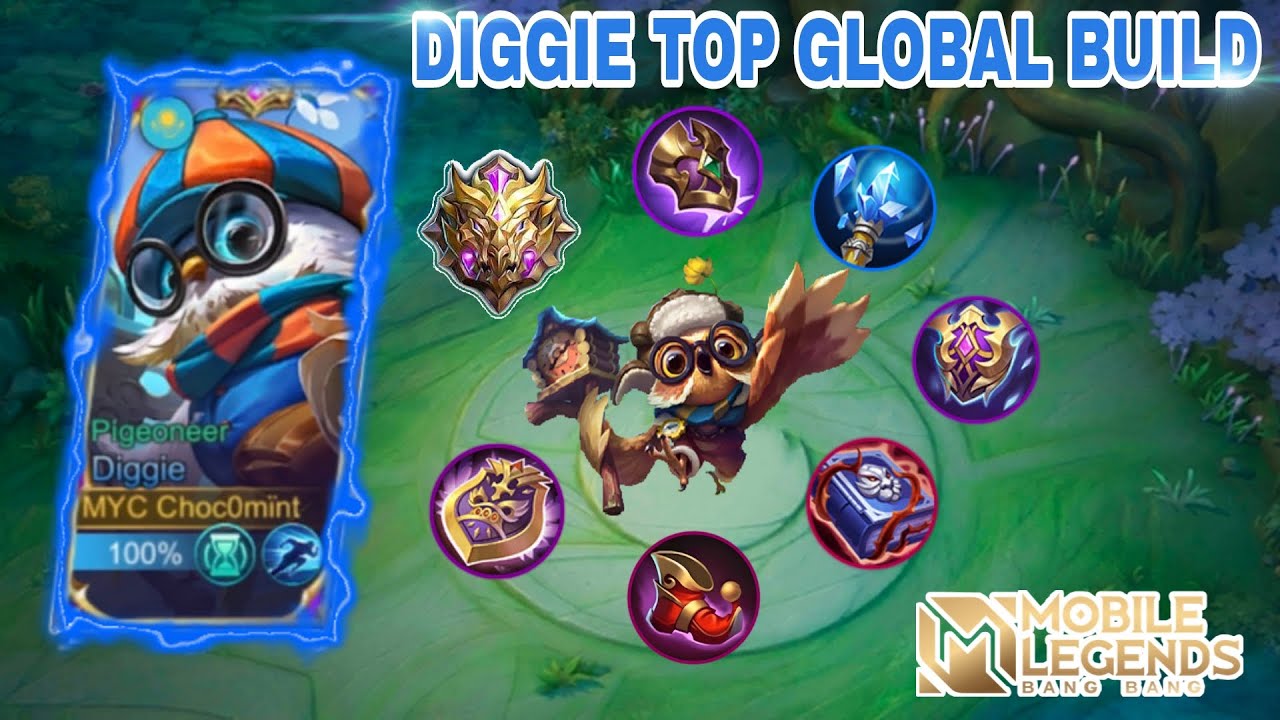 TOP GLOBAL DIGGIE BUILD DIGGIE UNDERRATED SUPPORT DIGGIE BEST BUILD 2023 | MOBILE LEGENDS - YouTube