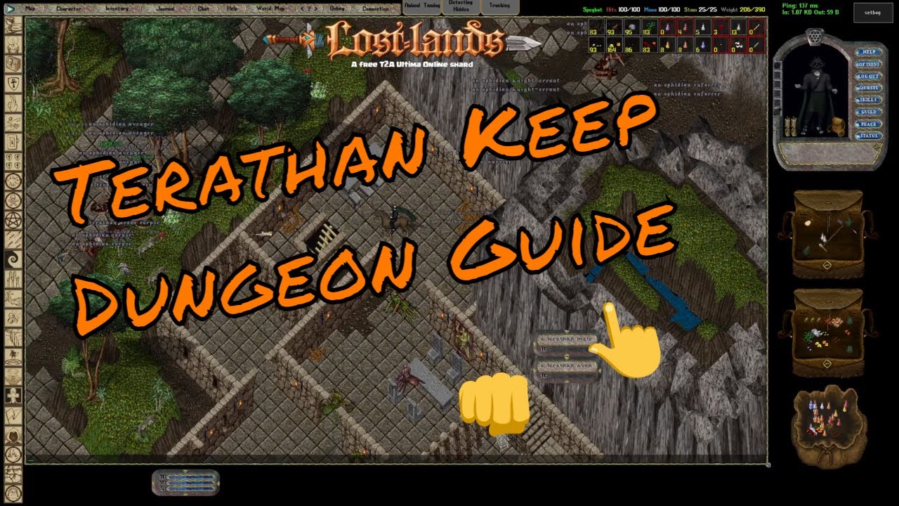 Ultima Online T2A Lost Lands UOLL 2024 Terathan Keep Dungeon Review ...