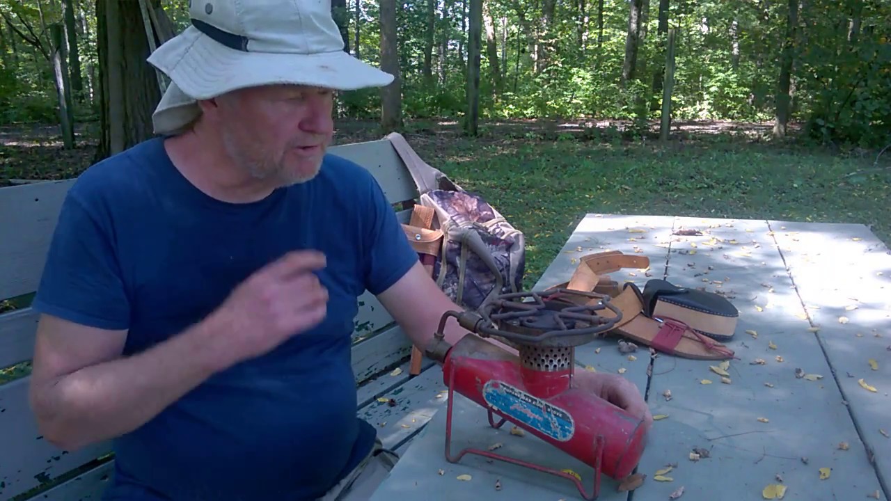 j.c. Higgins propane stove. - YouTube