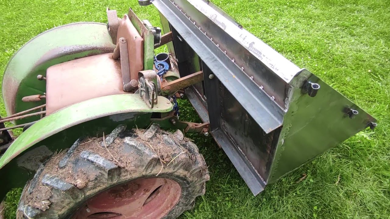 DIY rear end loader for the compact tractor Agria 4800 - Part 2 - YouTube