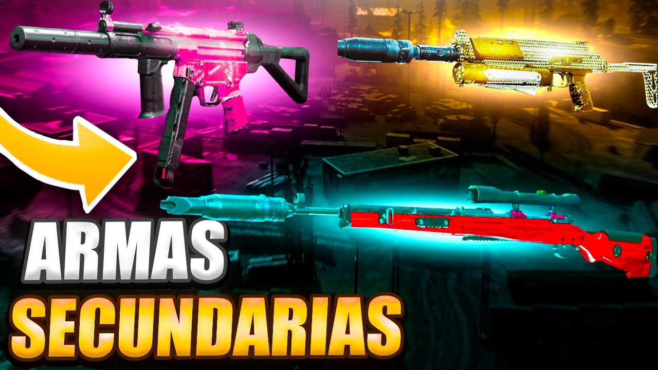 MEJORES ARMAS SECUNDARIAS para LLEVAR en WARZONE - YouTube
