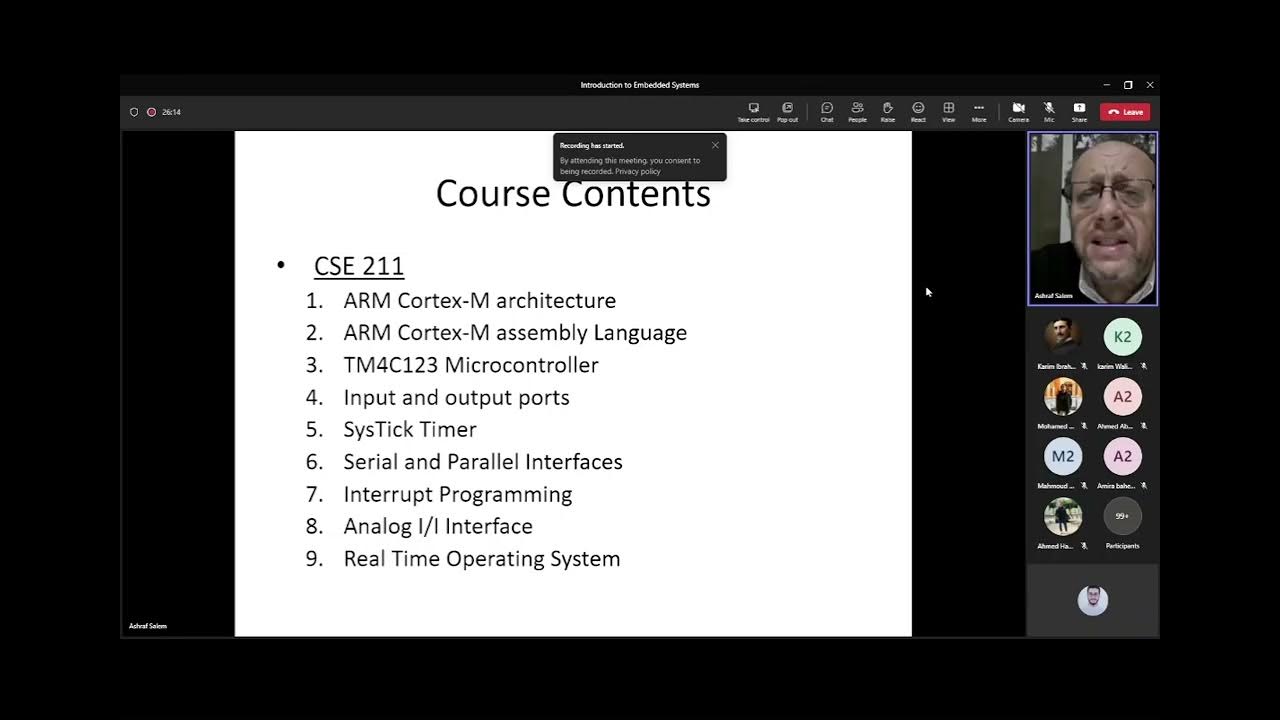 [CSE211s] Introduction to Embedded Systems (CSE & ECE) – Lecture (1) – Dr. Ashraf Salem - Spring ...