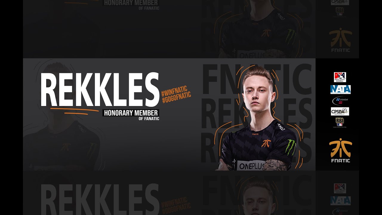 SPEED ART - HEADER ESPORTS FNATIC REKKLES - Creativox - YouTube