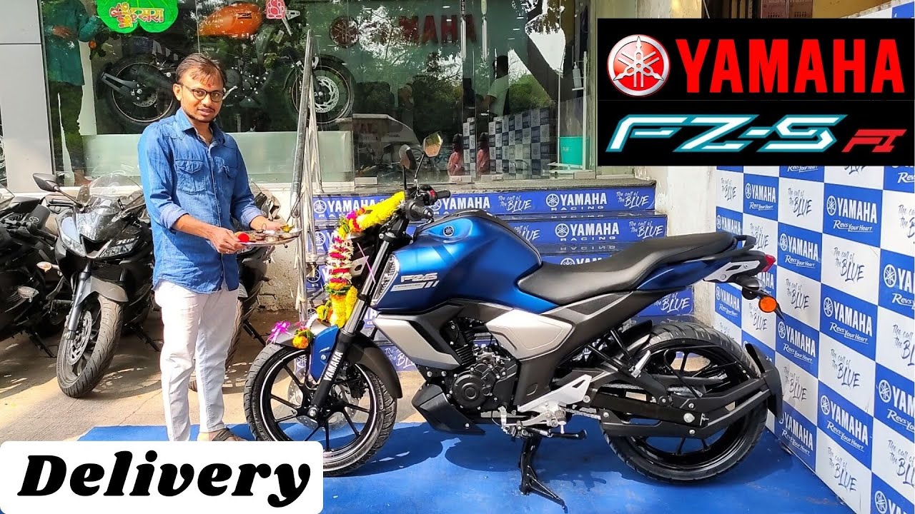 Yamaha FZ-S Delivery | Matte Dark Blue BS 6 2021 | Yamaha FZ-S FI V3 ...