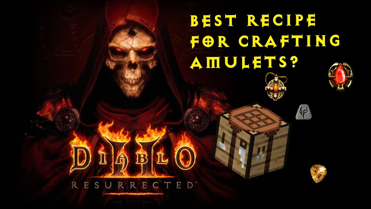 Diablo 2 Resurrected - The best recipe for crating amulets in D2R? tips ...