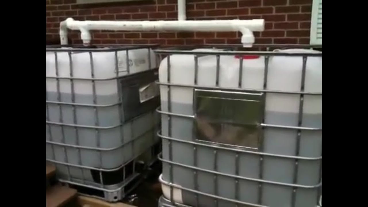 Rain Barrels With Solar Pump Youtube