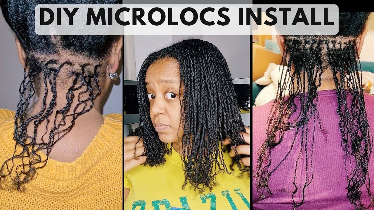 I installed 569 locs on myself! ONE MONTH DIY microlocs installation ...