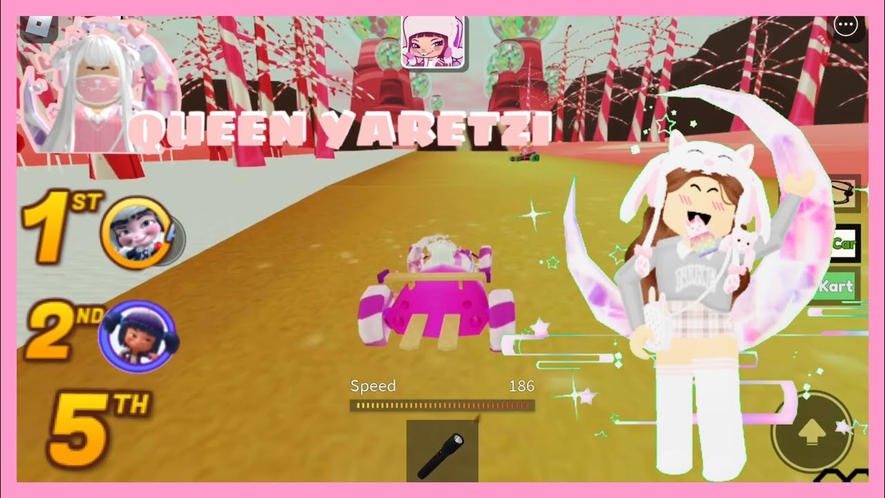 SUGAR RUSH SPEEDWAY GAMEPLAY WITH QUEEN YARETZI SHOW | ROBLOX - YouTube