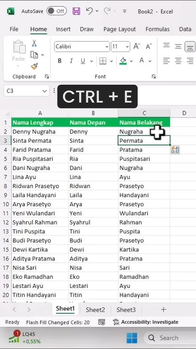 3 Excel Hacks yang Wajib bagi Pemula #exceltips #excelshortcuts - YouTube