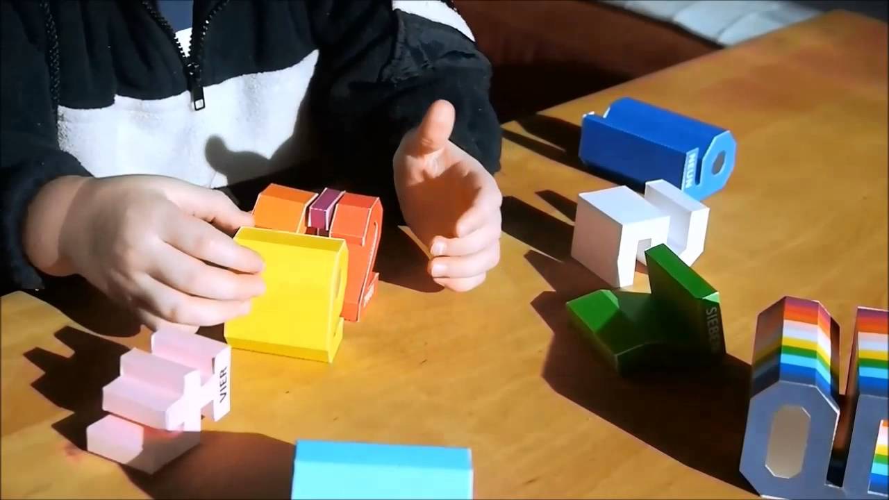 Adding with papercraft numbers - YouTube