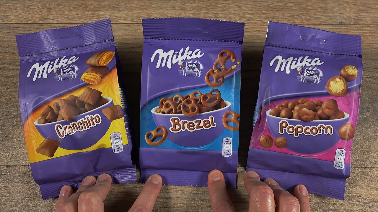 MILKA Snax - Popcorn | Cranchito | Brezel - YouTube