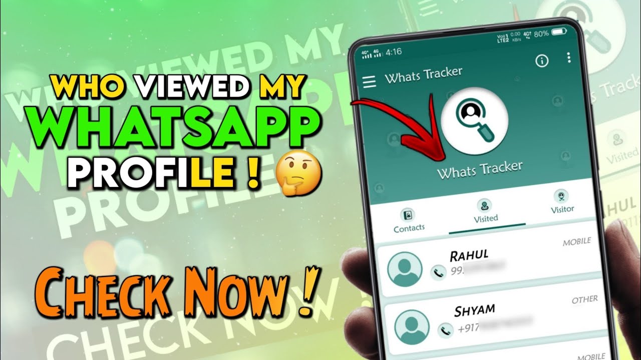 Who viewed ur WHATSAPP PROFILE | Check who visited ur WHATSAPP PROFILE ...