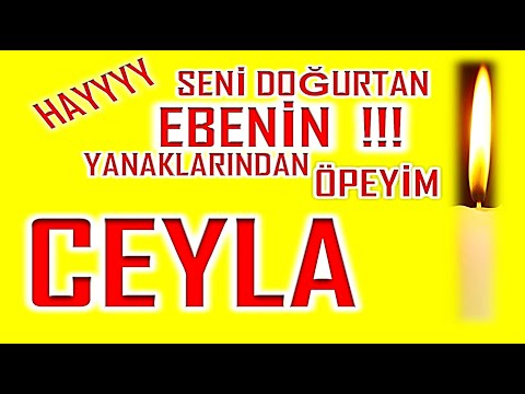İyi ki Doğdun Ceyla İsme Özel Komik Doğum Günü Şarkısı