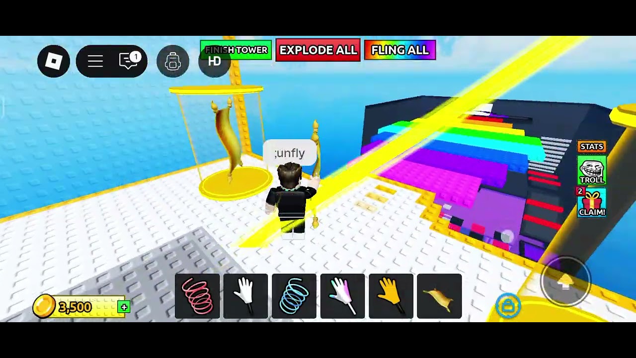 I play troll slap tower part 1 - YouTube