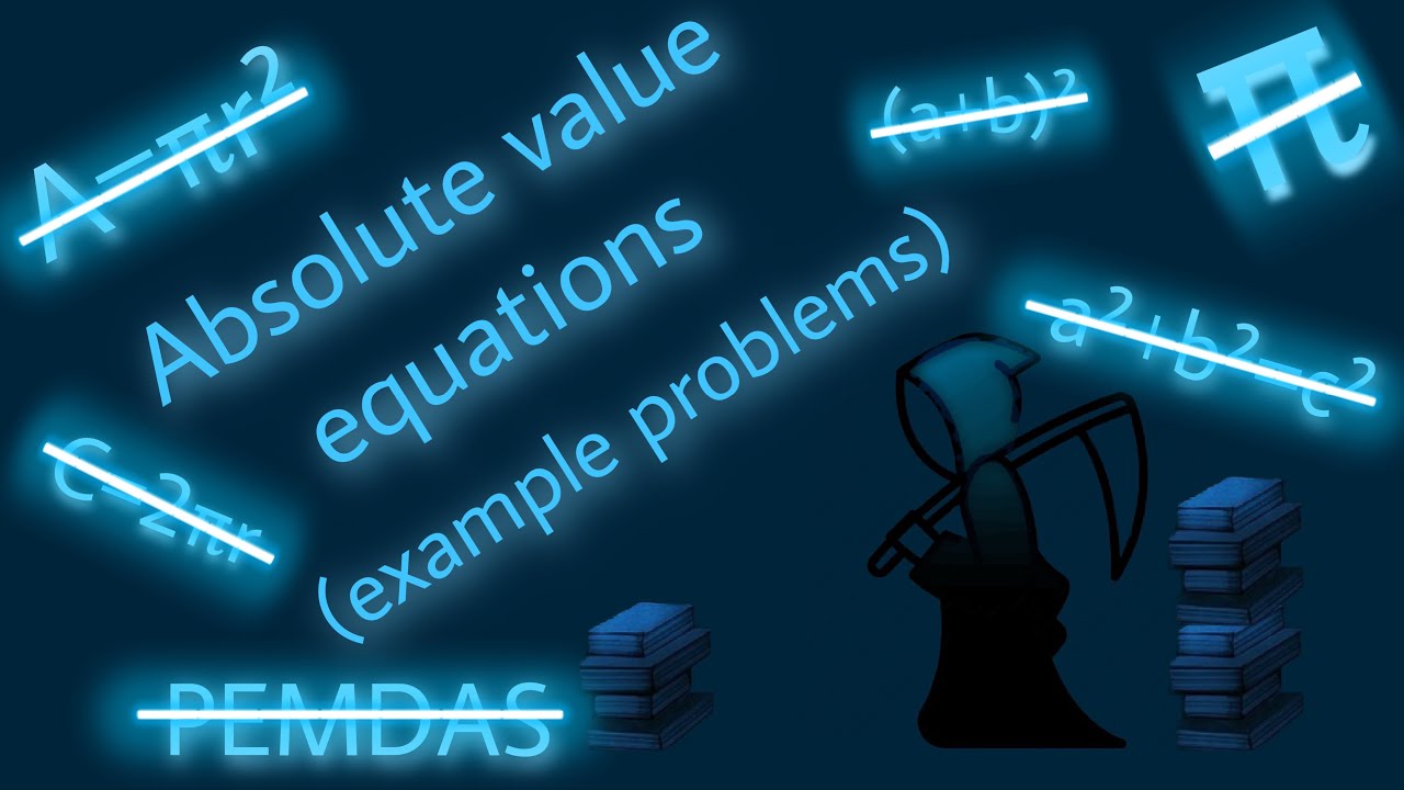 Absolute Value Equations example Problems YouTube Absolute Value Equations example Problems YouTube