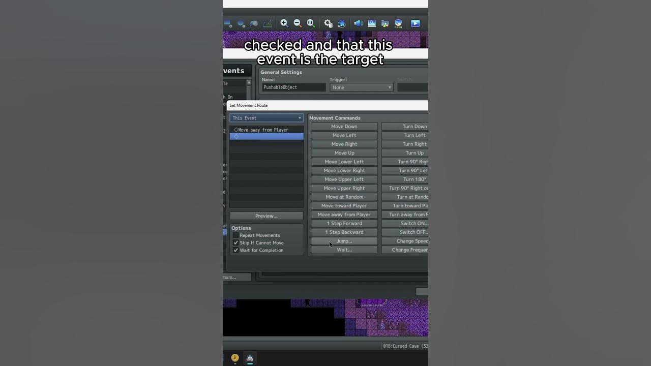 How to make a MOVABLE object 💪 #rpgmaker #videogames #gamedev #games ...