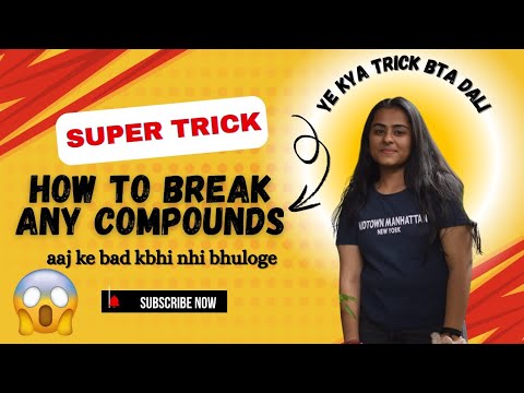 Breaking compounds into ions | super duper trick | easiest method ...