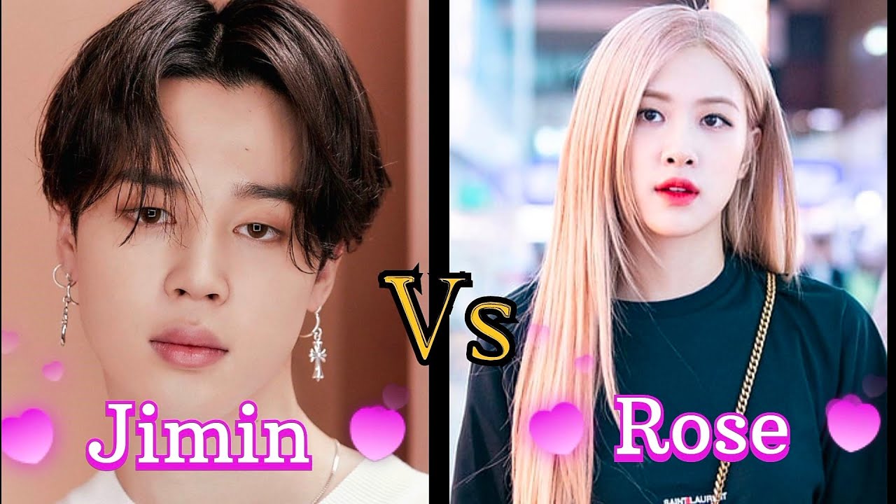 jimin and rose | bts jimin & blackpink rose #bts #blackpink - YouTube