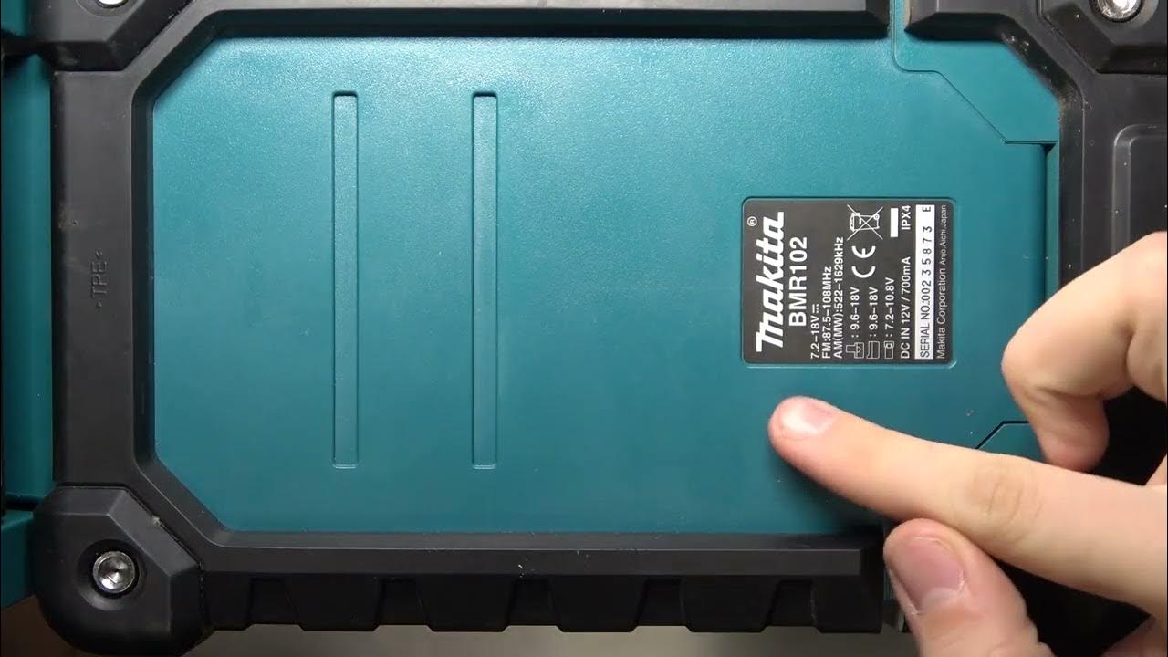 How to Check the Serial Number on Makita DMR116? - YouTube