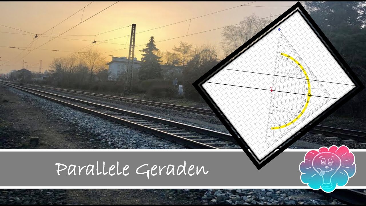 Parallele Geraden - Erkennen und selber zeichnen - YouTube