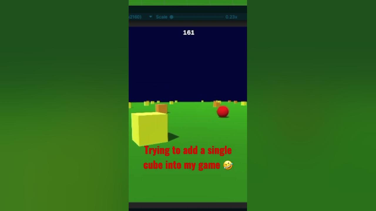 Coding goes wrong - trying to add a single cube #gamedev #indiegamedev #gamedevlogs - YouTube