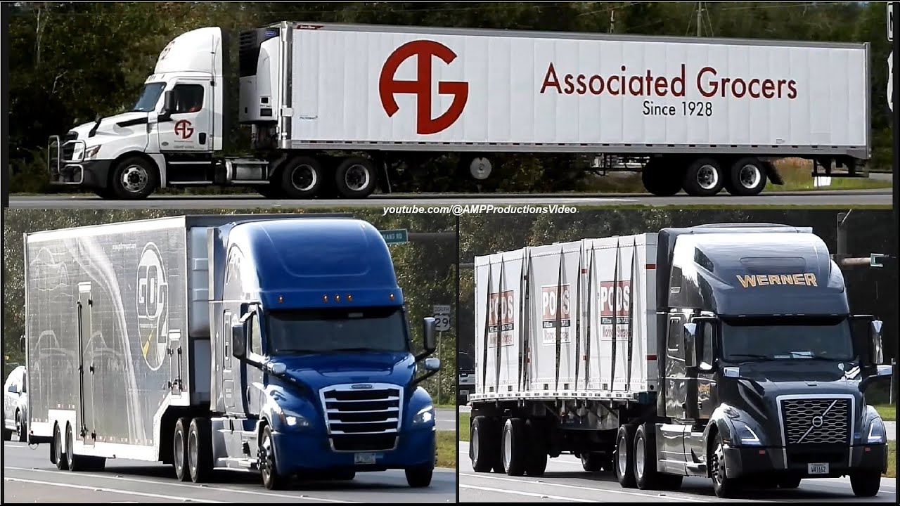 Truckspotting Werner Volvo Associated Grocers - YouTube
