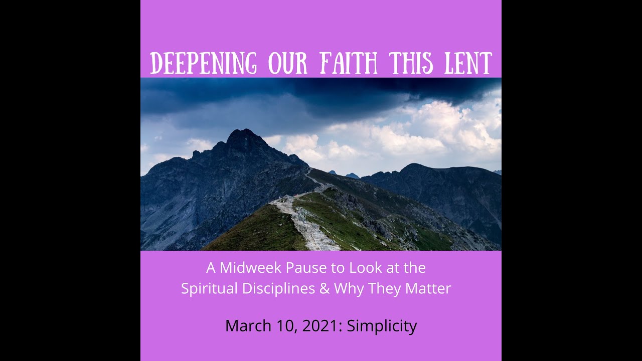 Deepening our Faith: Simplicity - YouTube