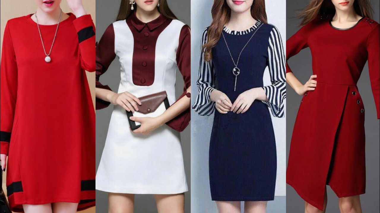 different types of woman's formal wear A-line midi evening Shift ...