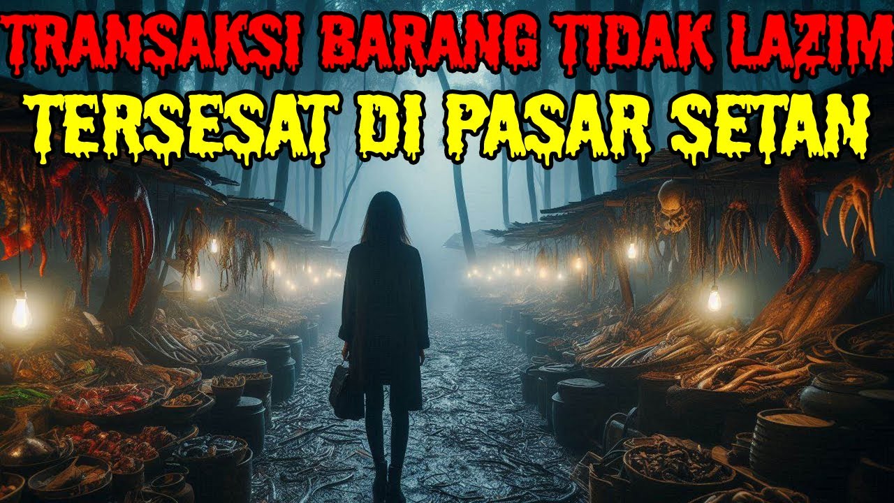 MASUK DAN TRANSAKSI DI PASAR SETAN - KISAH PERJALANAN HOROR TERSESAT DI PASAR SETAN - YouTube