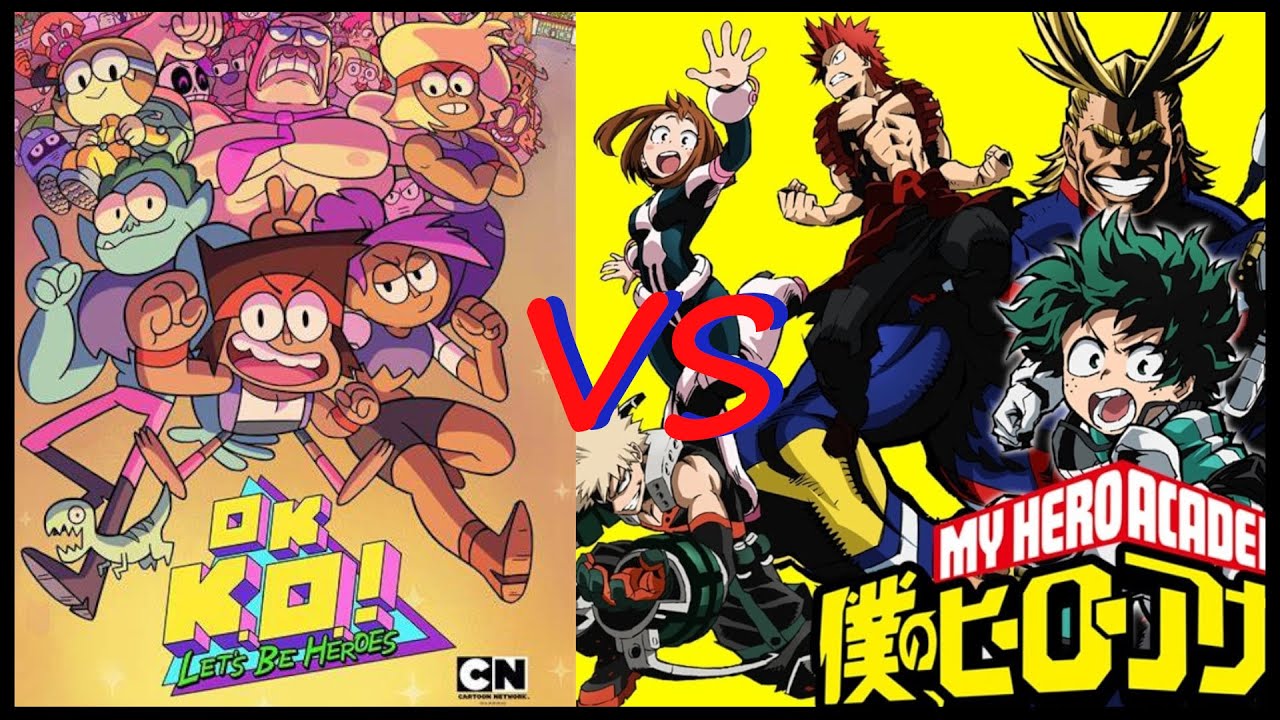 Boku no hero vs Ok ko let's be heroes - YouTube